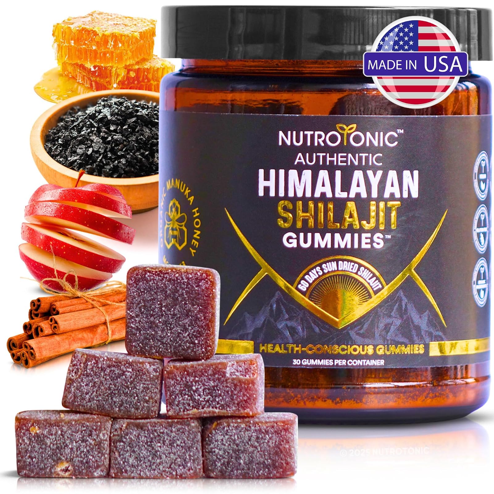 NutroTonic Shilajit gummies for energy