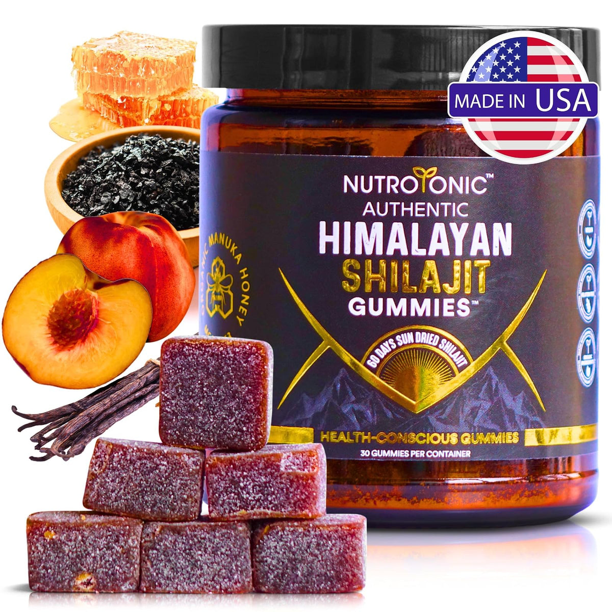 NutroTonic shilajit gummies for energy