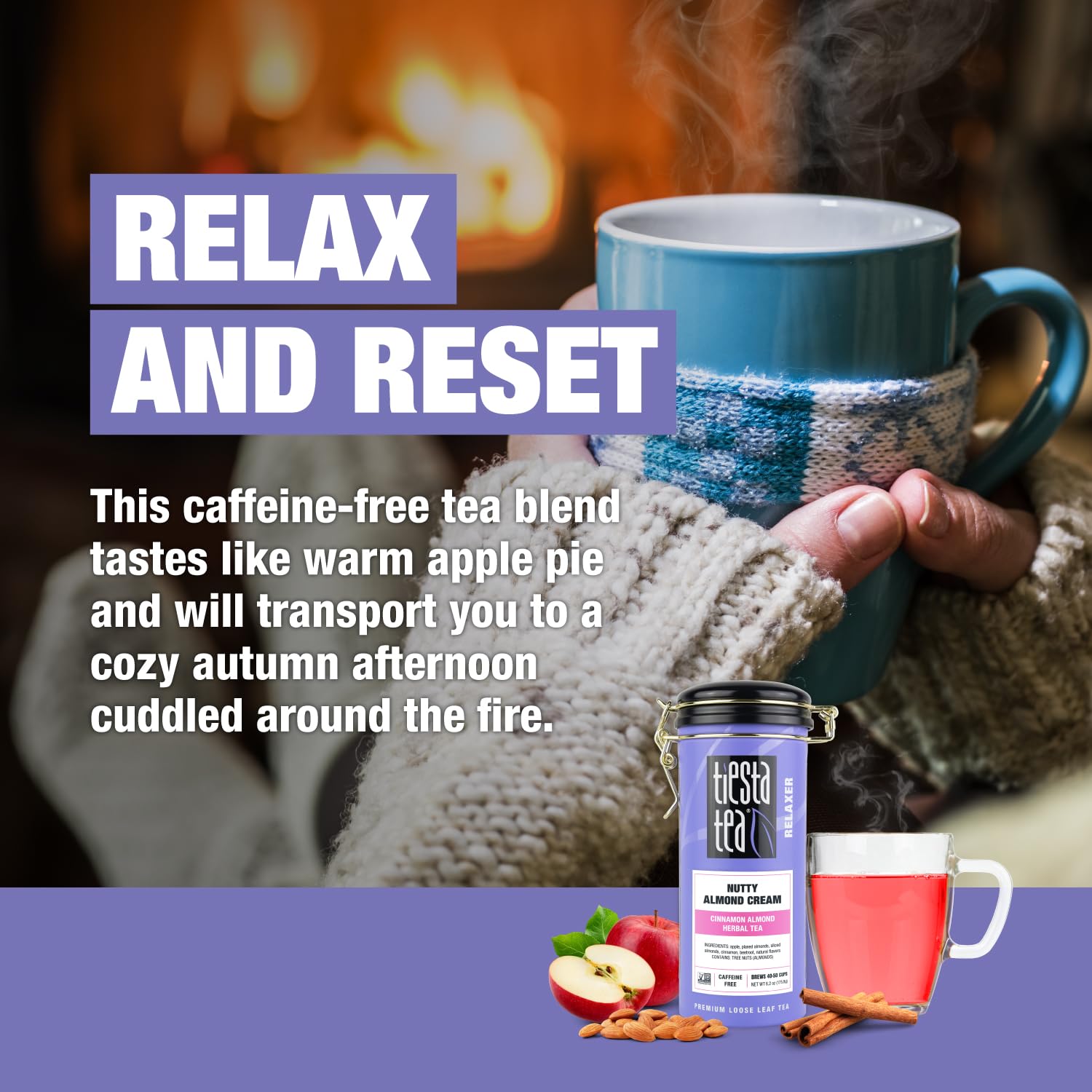 Nutty Almond Cream herbal detox tea