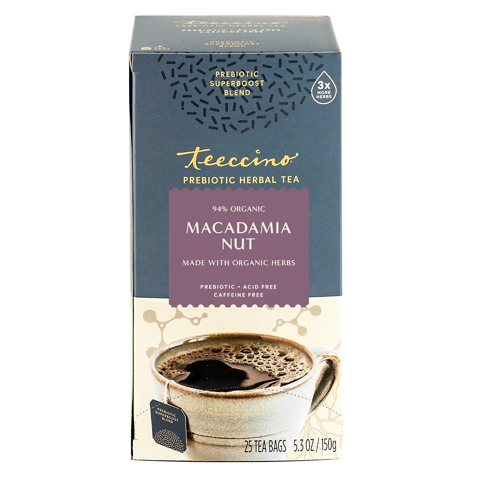 nutty flavour herbal tea blend