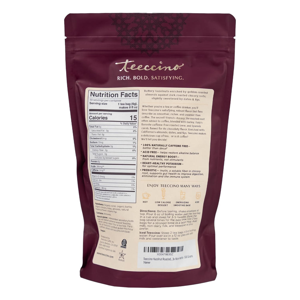 nutty flavour herbal tea infusion