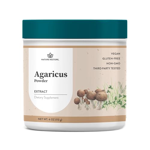 Nutty flavour mushroom supplement for coffee