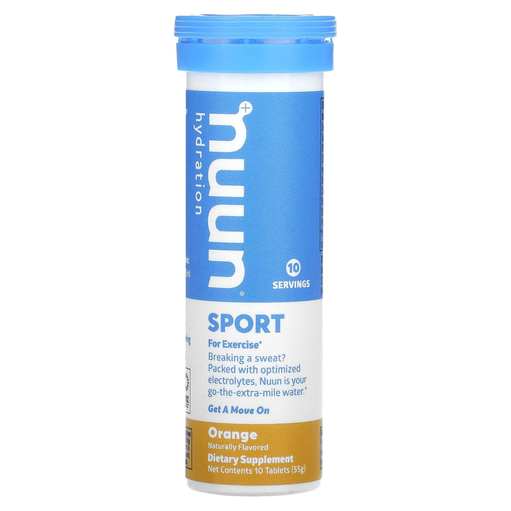 Nuun Bev Tube Orange electrolytes