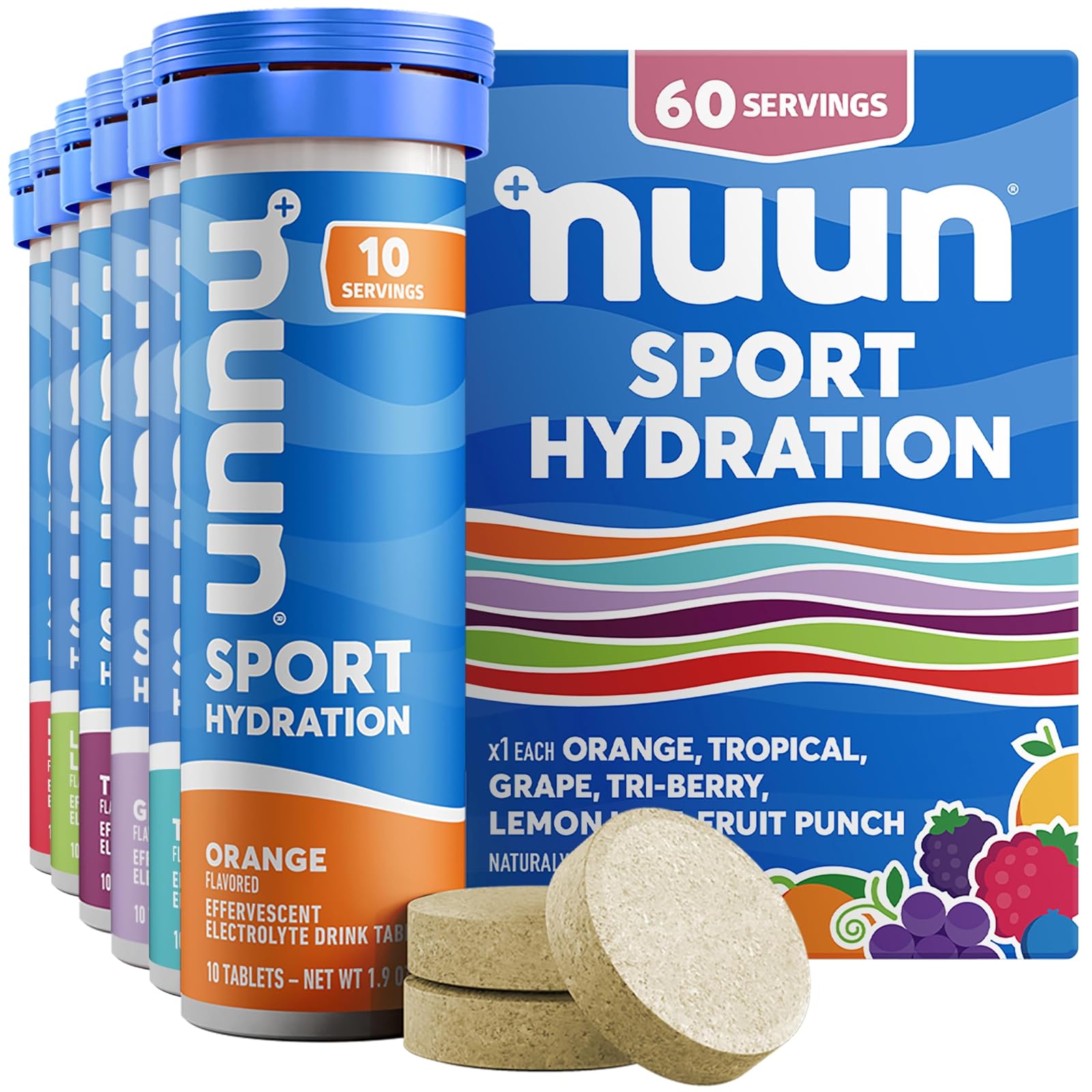 Nuun electrolyte tablets for hydration
