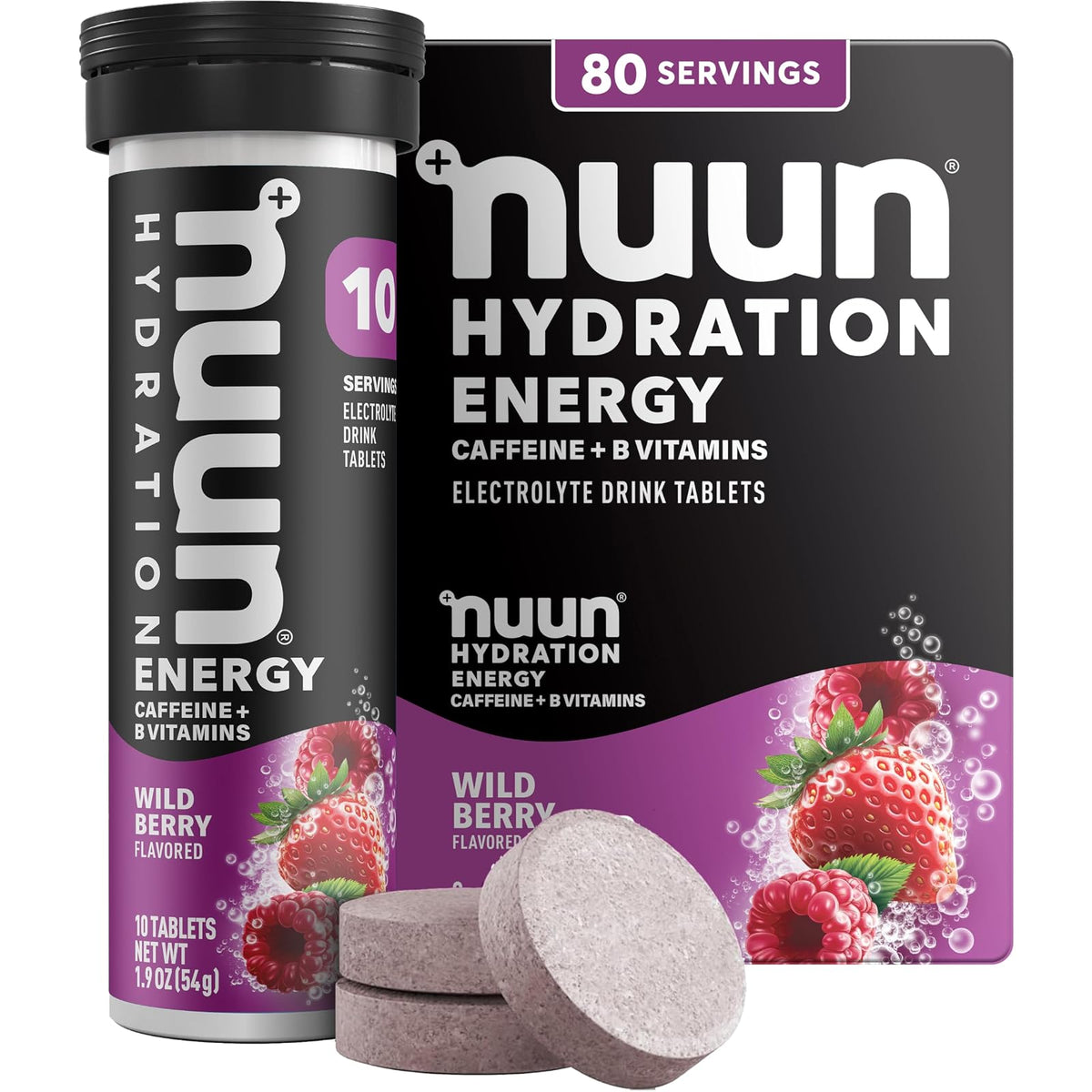 Nuun Energy Wild Berry tablets
