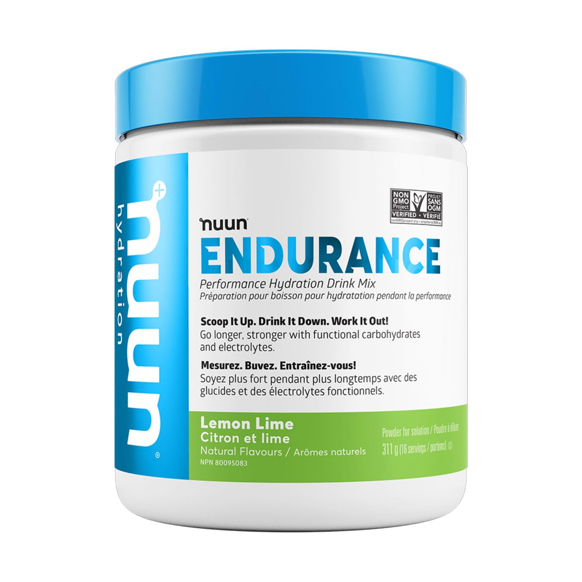 Nuun Hydration endurance powder lemon lime