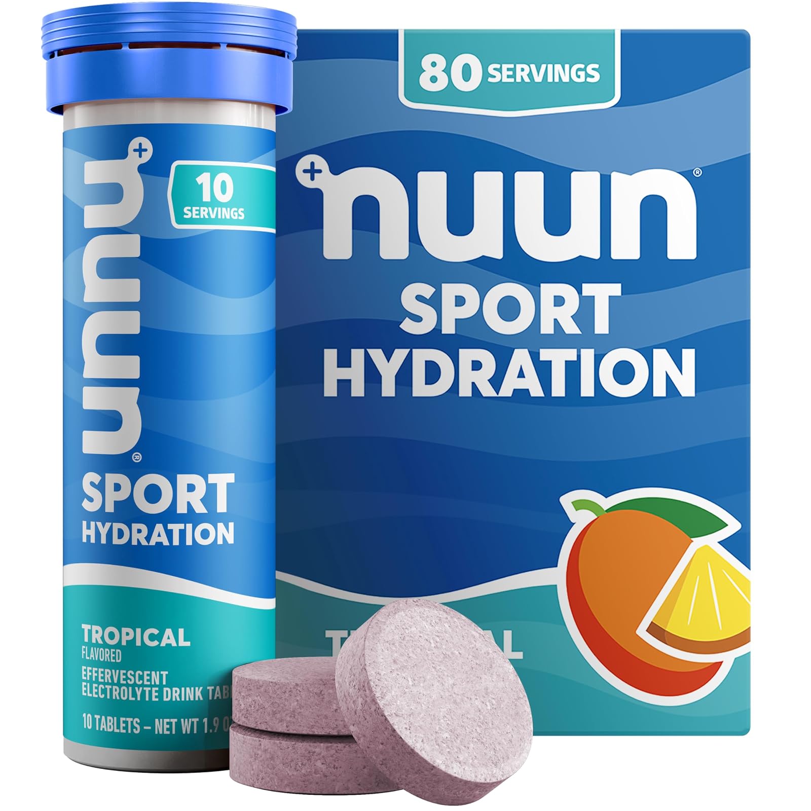 Nuun Sport electrolyte tablets tropical flavour