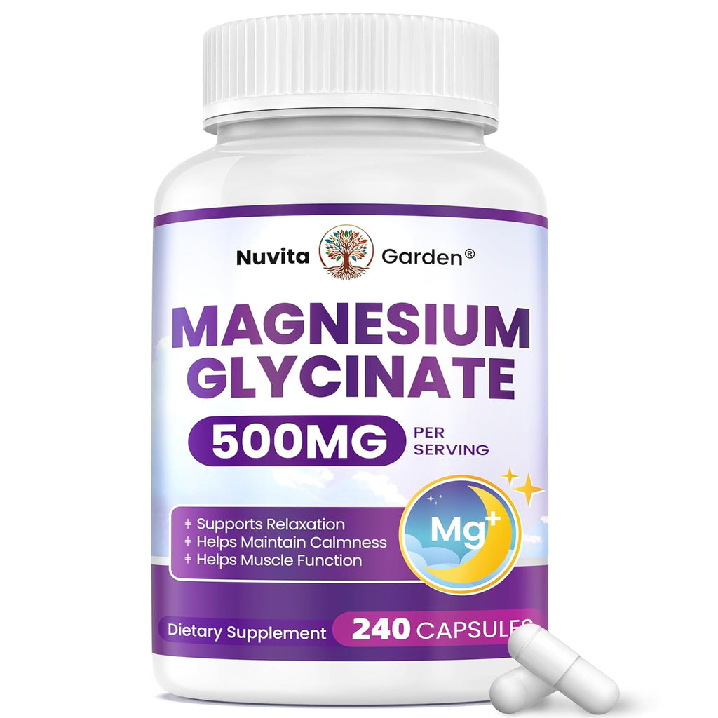 NuvitaGarden magnesium glycinate capsules