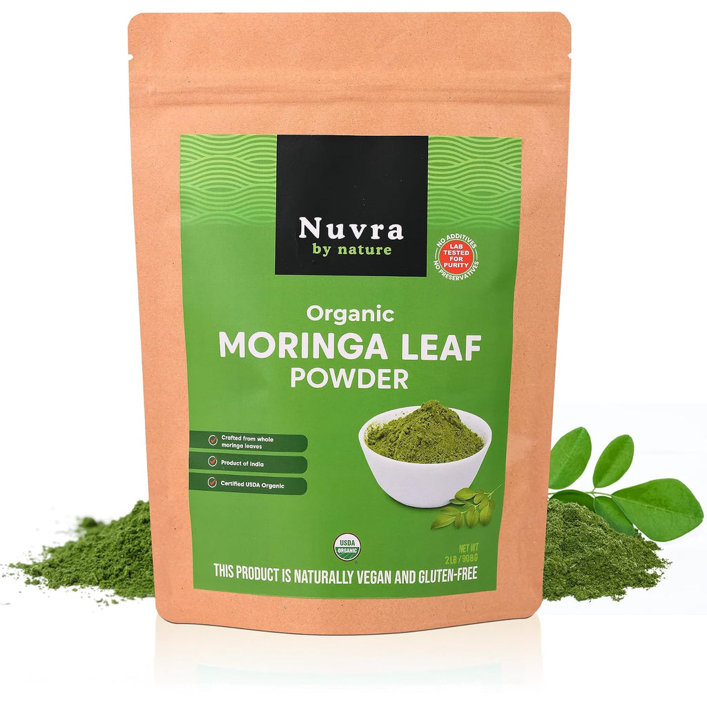 Nuvra organic moringa leaf powder