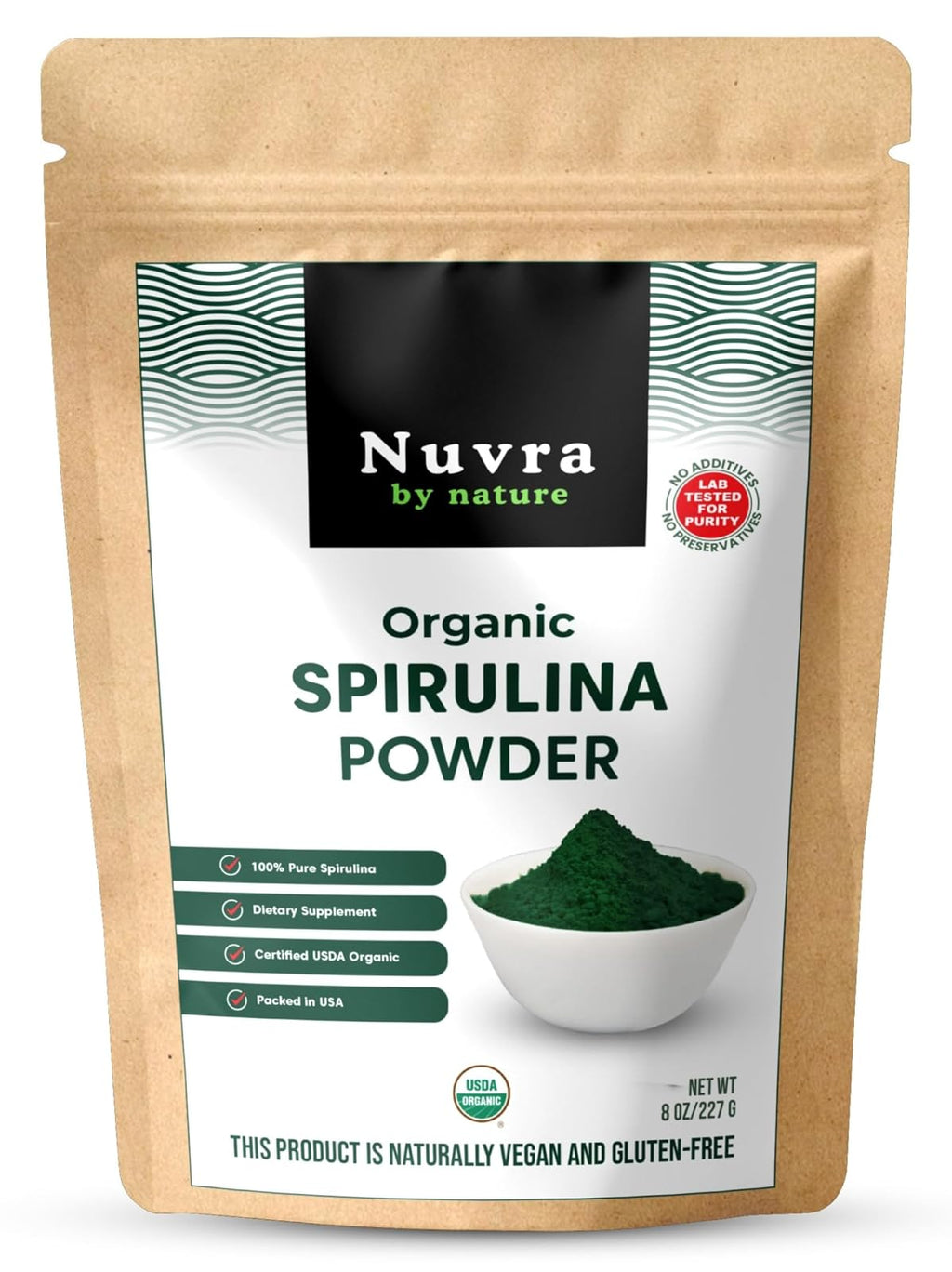 Nuvra organic spirulina powder benefits