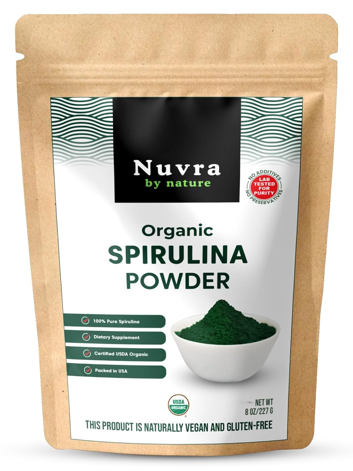 Nuvra organic spirulina powder benefits