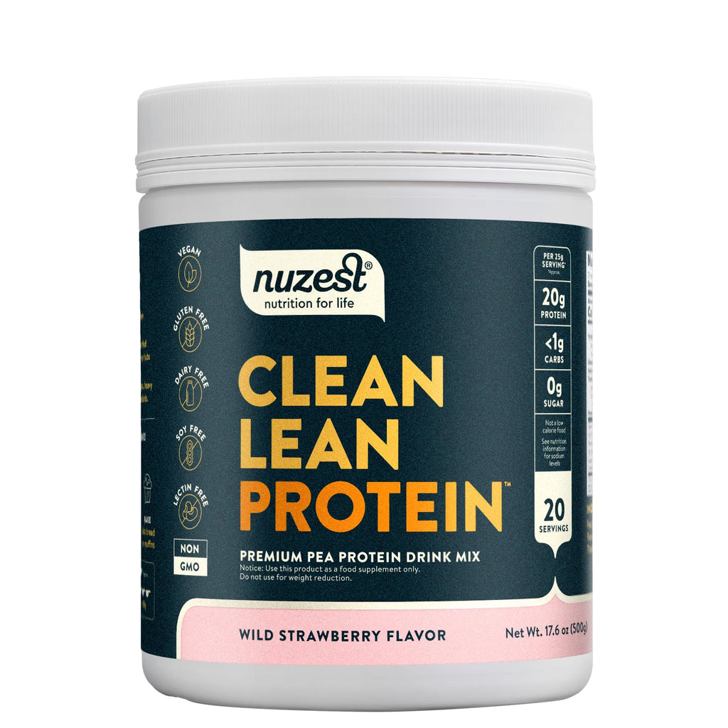 Nuzest vegan pea protein powder
