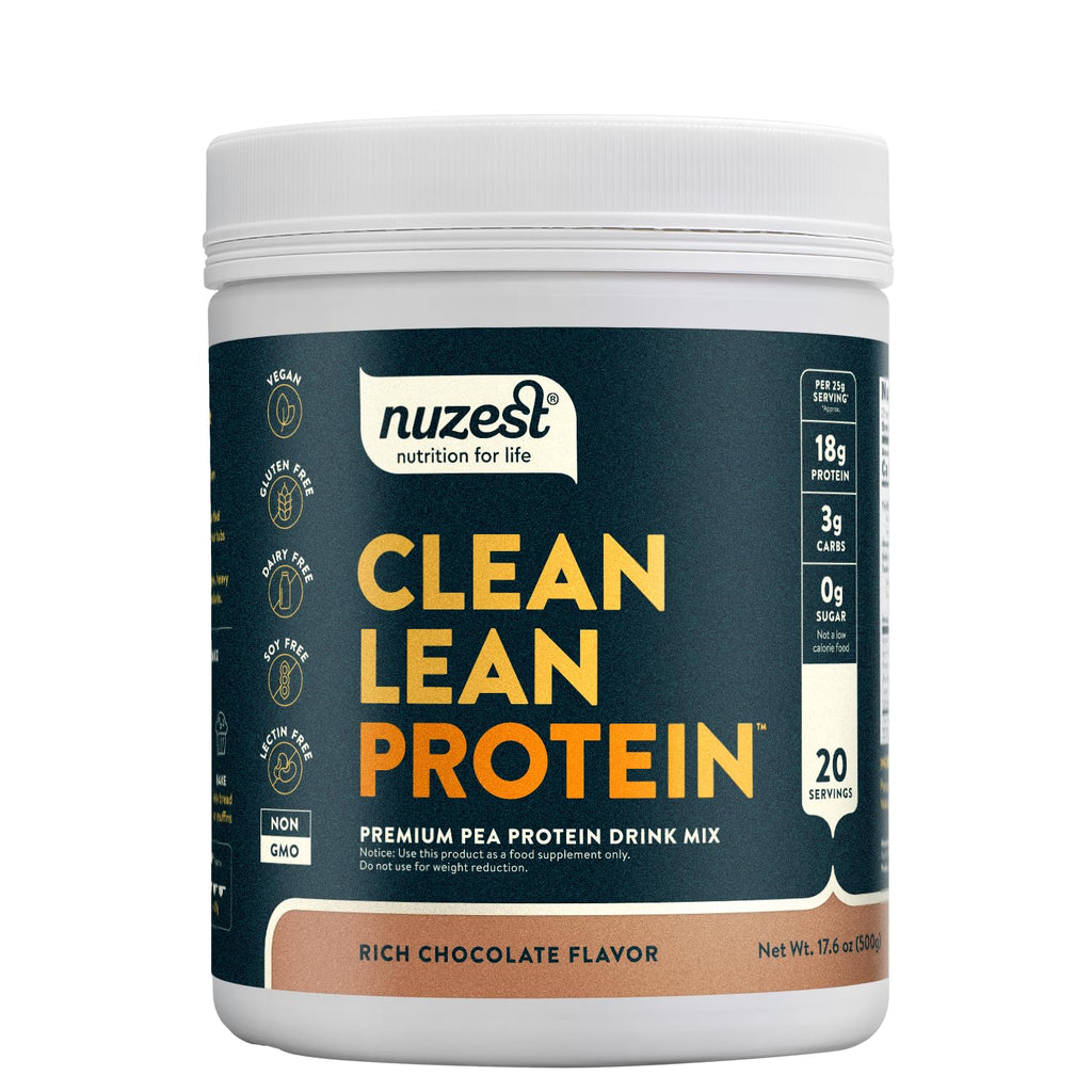 Nuzest vegan pea protein powder