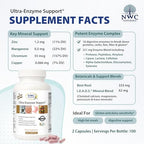NWC Naturals enzyme capsules for bloating relief