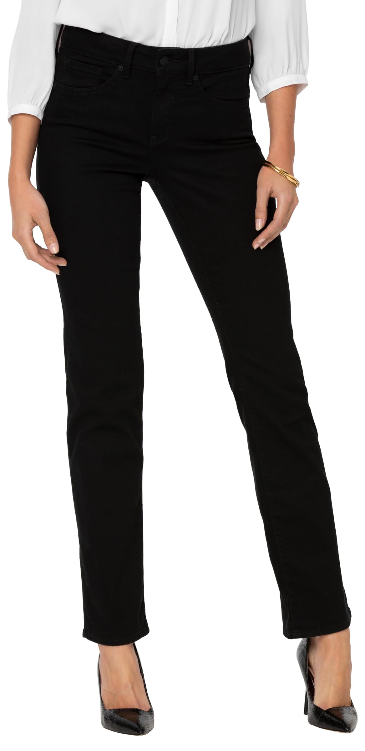 NYDJ Petite Marilyn straight jeans