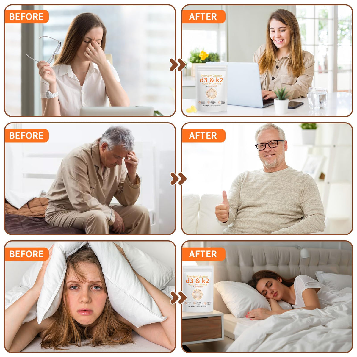 Nyloriaine Vitamin D3 K2 for energy boost