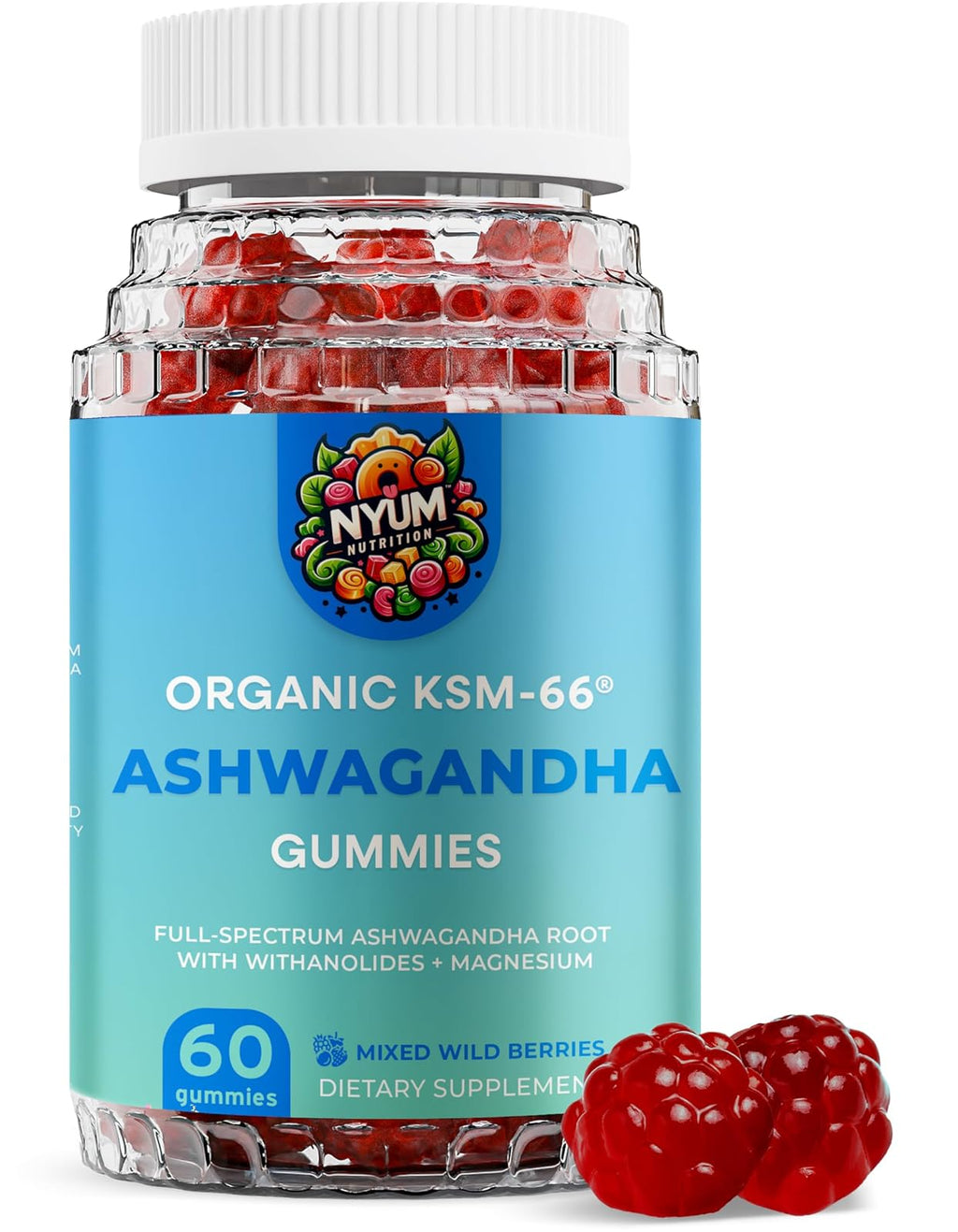 Nyum Nutrition Ashwagandha gummies for stress relief