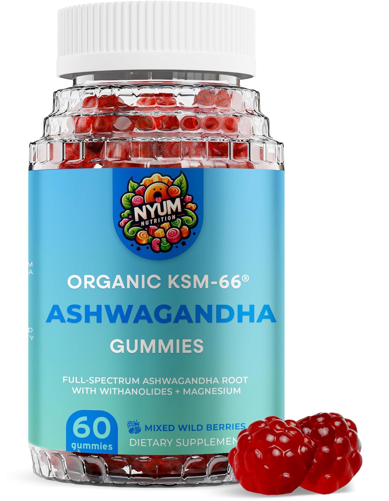 Nyum Nutrition Ashwagandha gummies for stress relief