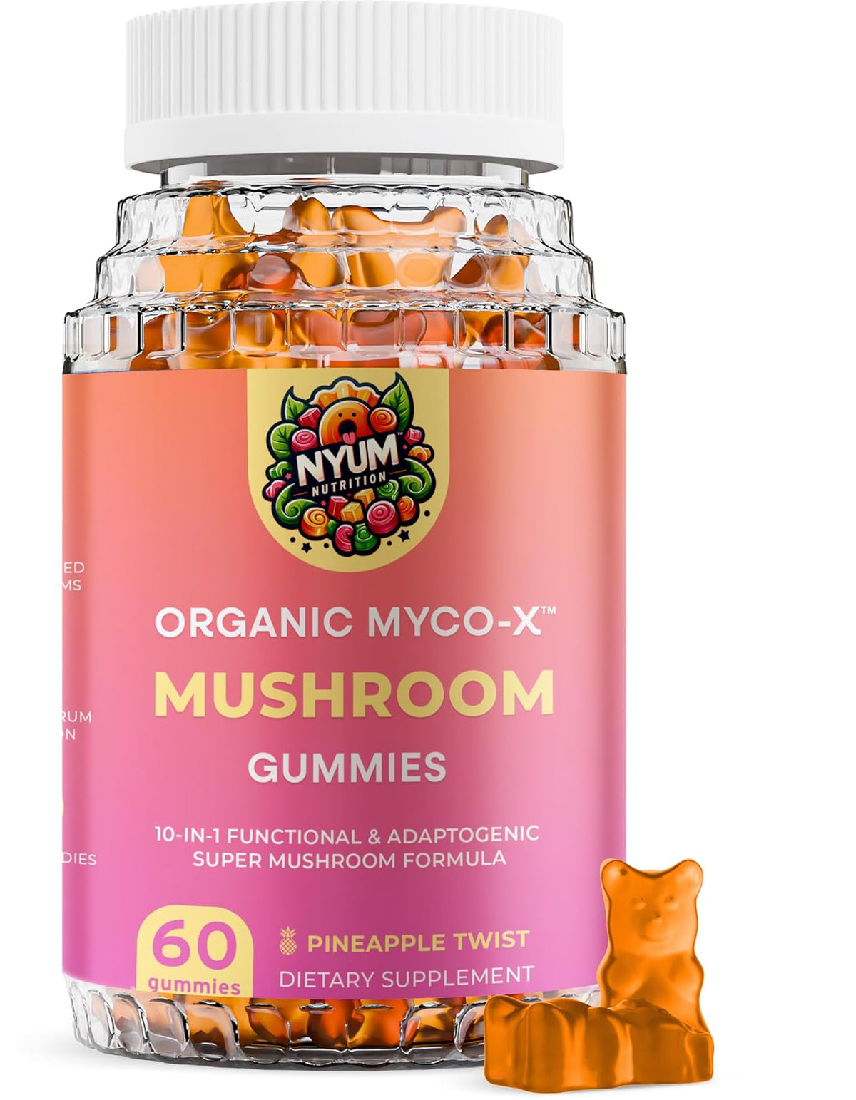 Nyum Nutrition MYCO-X mushroom gummies benefits