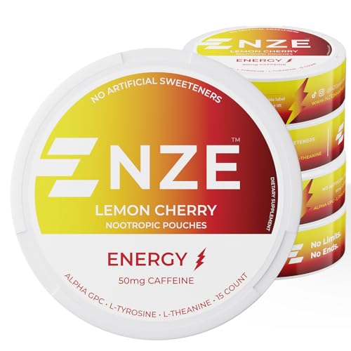 NZE caffeine nootropic pouches for energy
