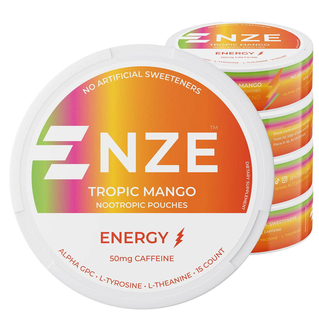 NZE caffeine nootropic pouches