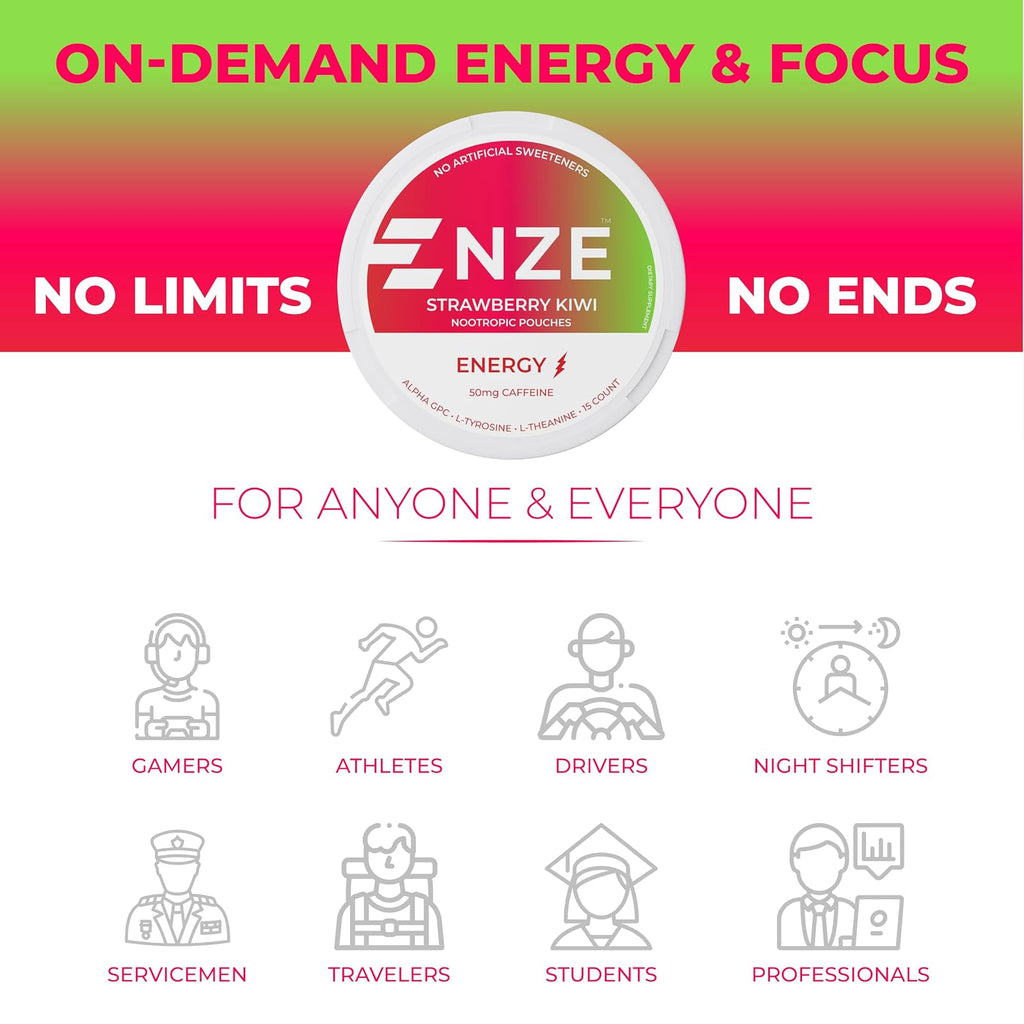 NZE nootropic pouches for mental clarity
