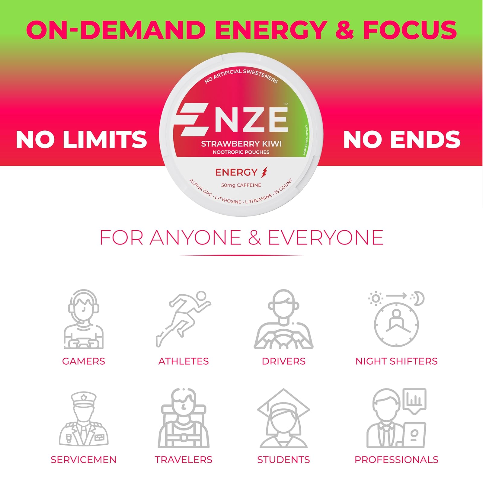 NZE nootropic pouches for mental clarity