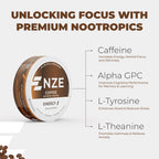 NZE nootropic pouches for workout support