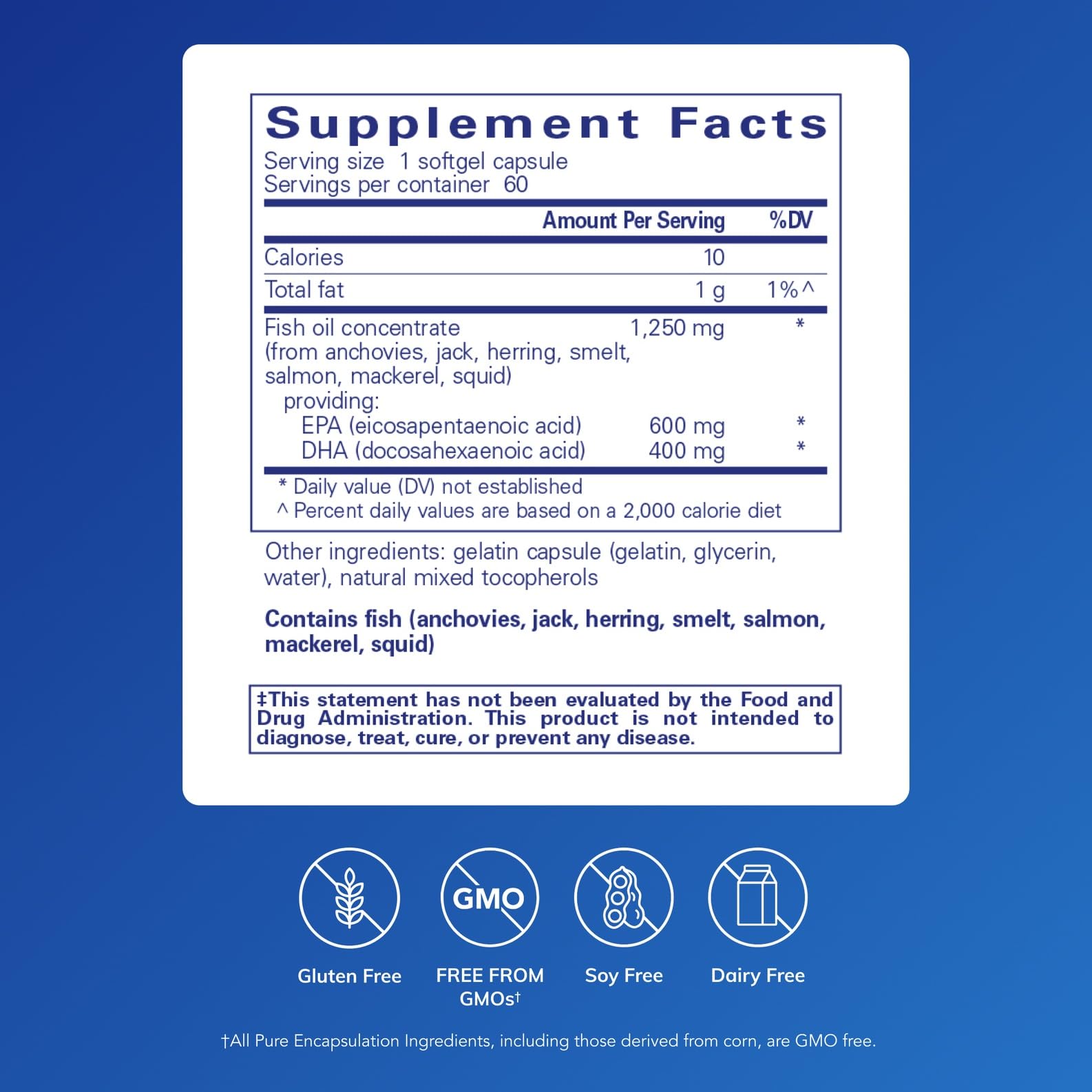 O.N.E. Omega softgel capsules for health