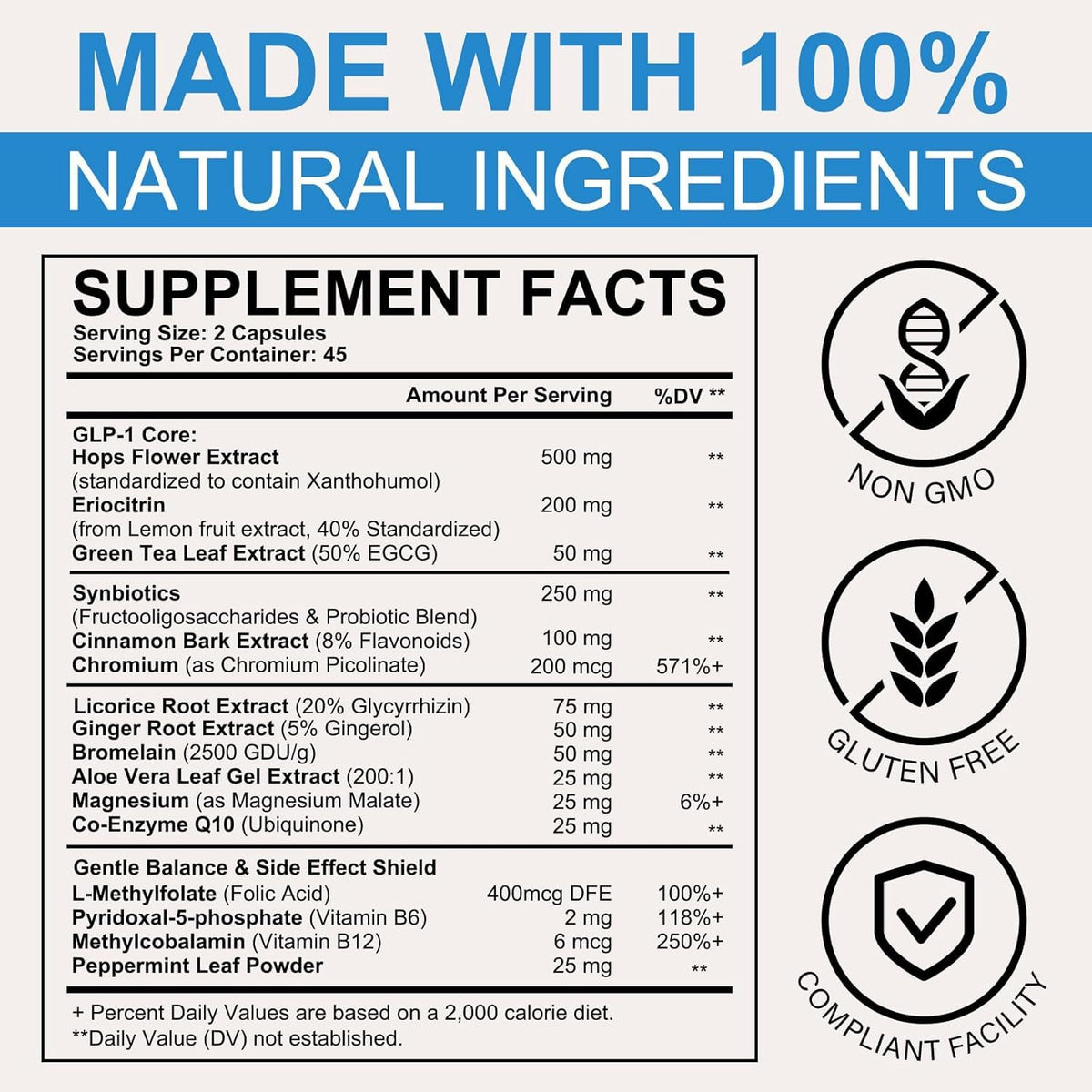 O NATURE GLP-1 vitamins for balanced nutrition
