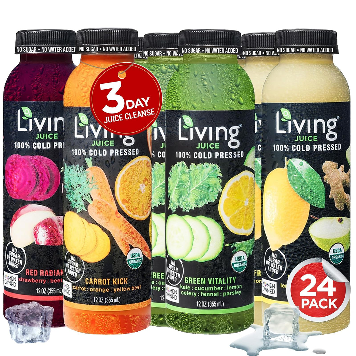 O2 Living organic juice cleanse pack