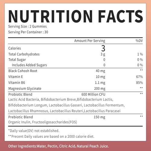 OALSE Black Cohosh gummies for women's health
