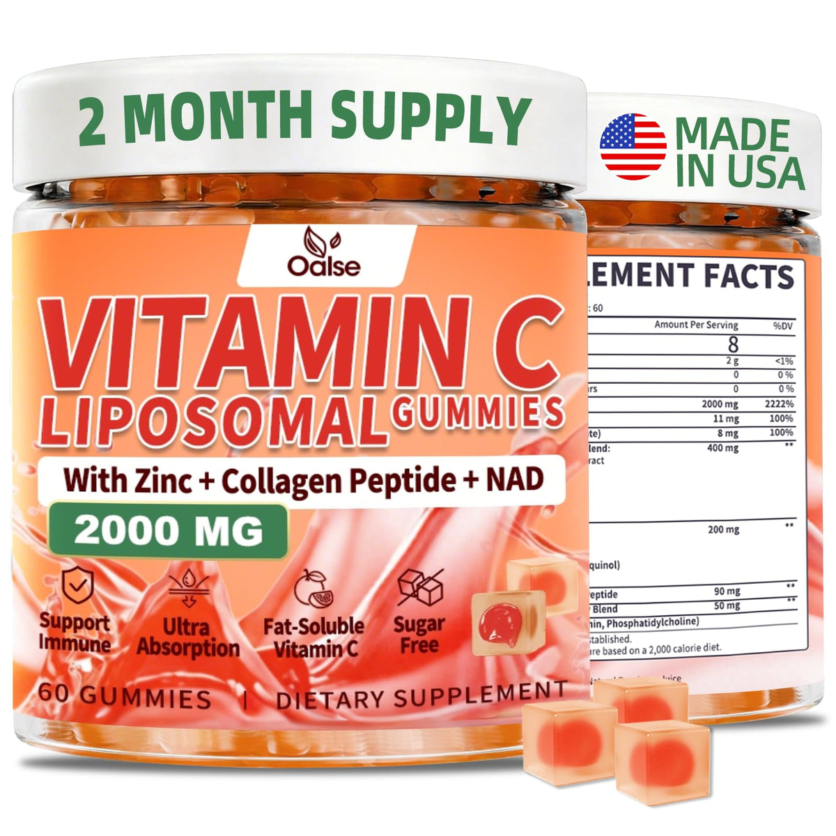 OALSE Liposomal Vitamin C gummies