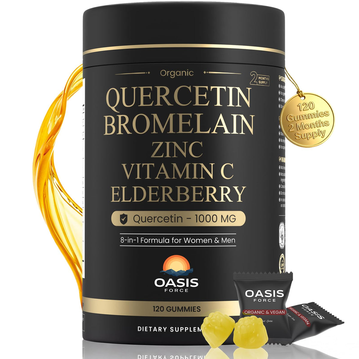 OASIS FORCE Quercetin gummies for immunity