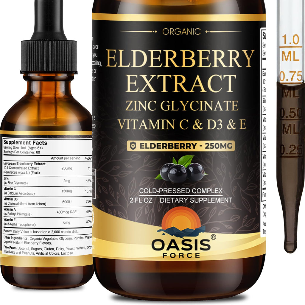 Oasisforce organic elderberry syrup benefits