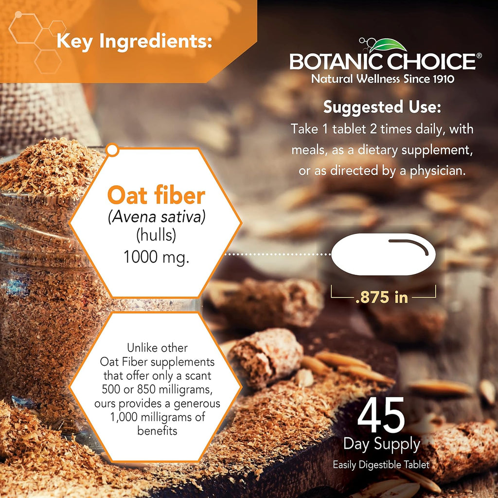 Oat fiber for gut health