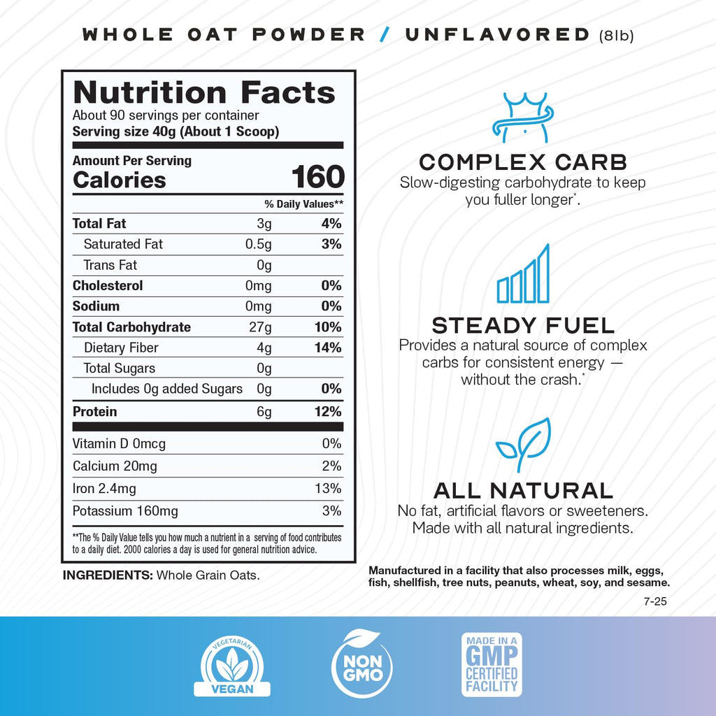 oat powder for digestive health