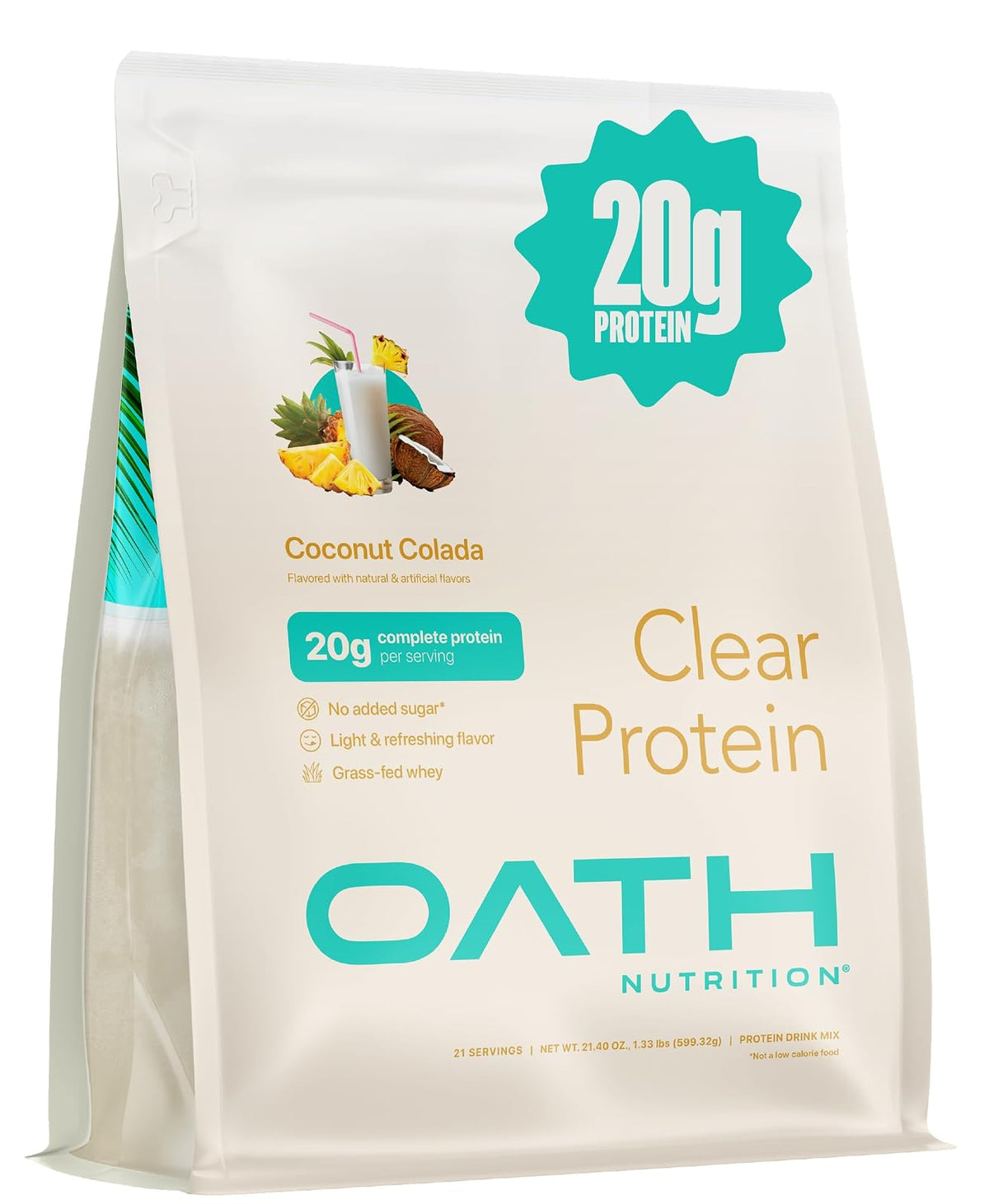 Oath Nutrition coconut colada whey protein