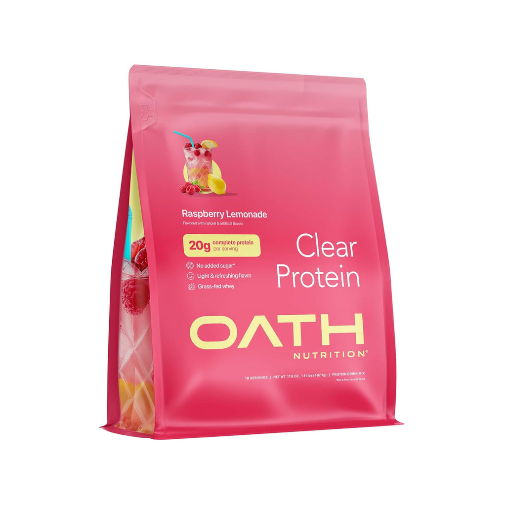 Oath Nutrition whey protein raspberry lemonade