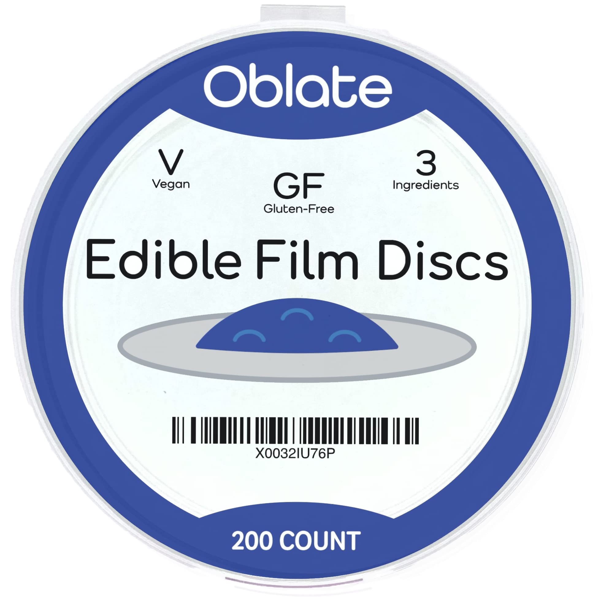 oblate discs for vitamin supplements