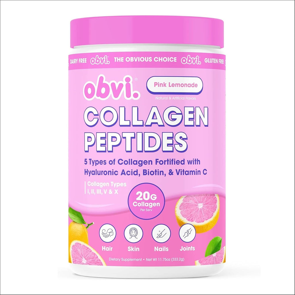 Obvi collagen peptides pink lemonade