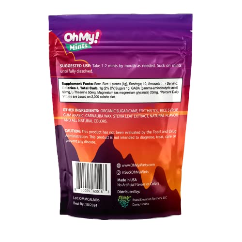 Occasional anxiousness relief with mints