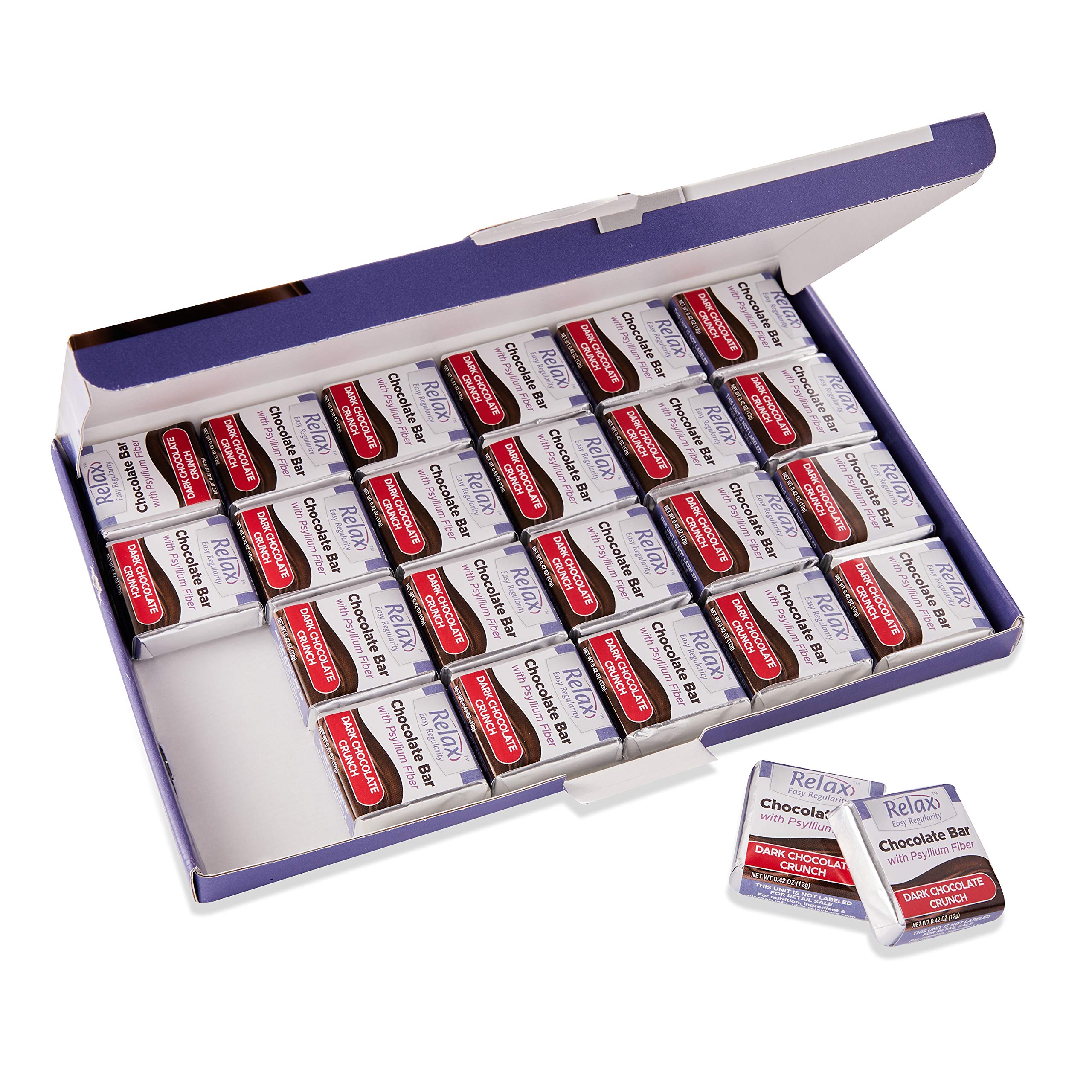 Occasional constipation relief chocolate bars