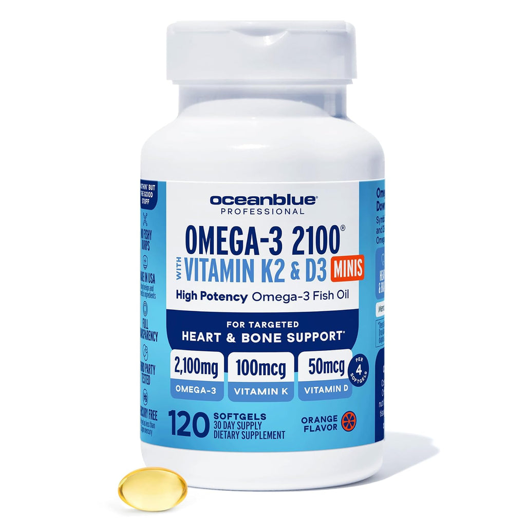 Oceanblue Omega-3 softgels with Vitamin K2