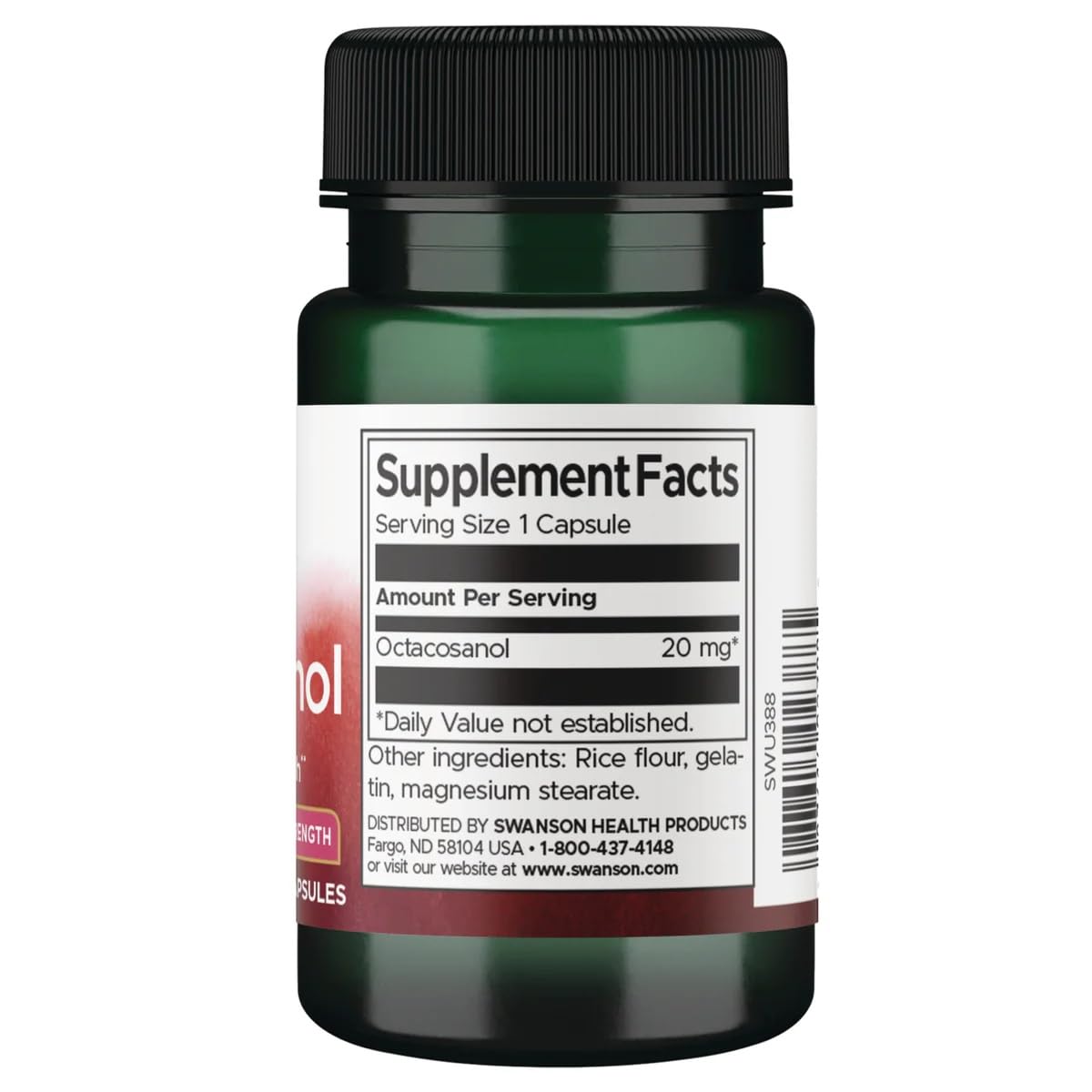 Octacosanol capsules for energy support