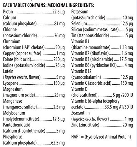 Ocular multivitamin for eye health