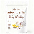 odorless aged garlic extract softgels