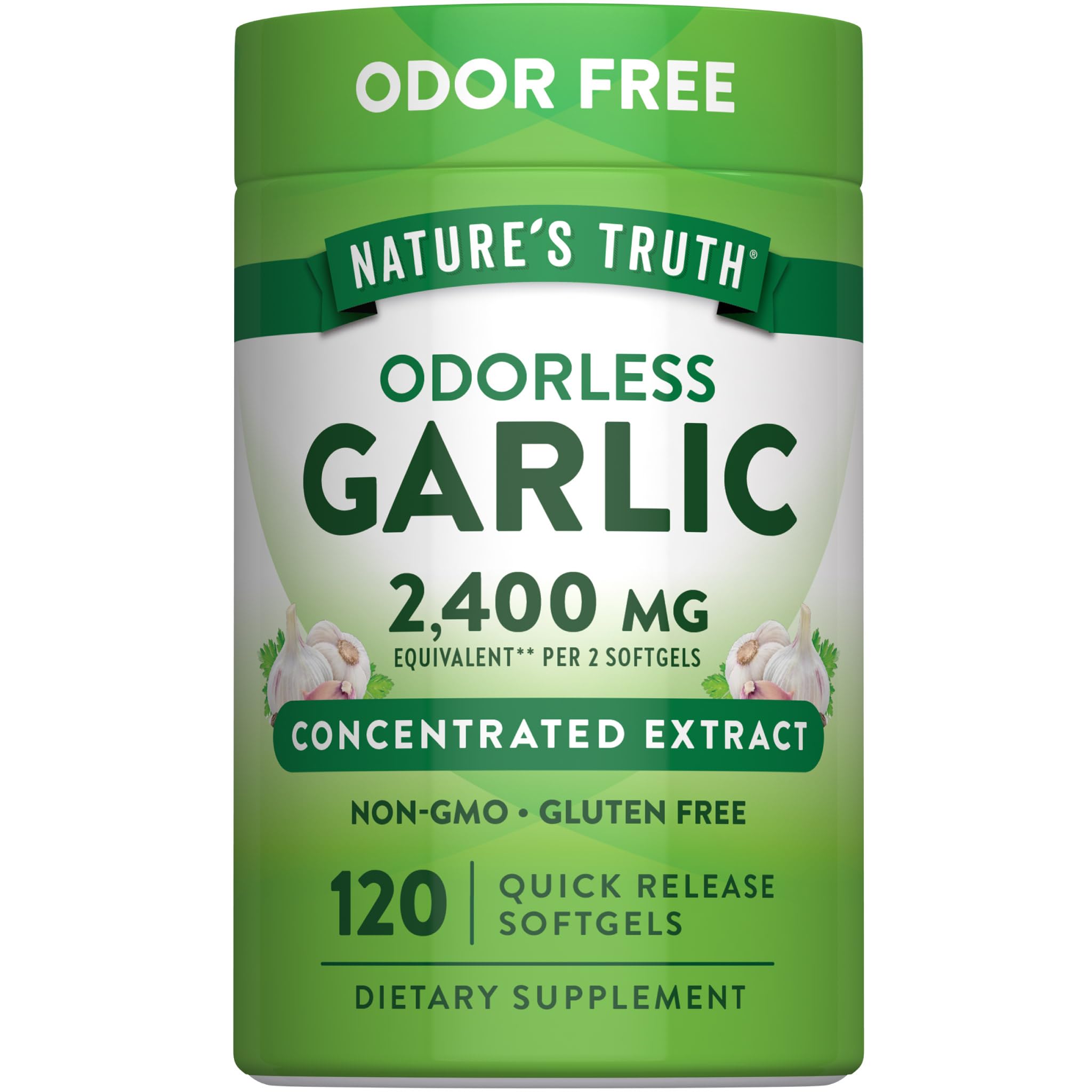 odorless aged garlic extract softgels