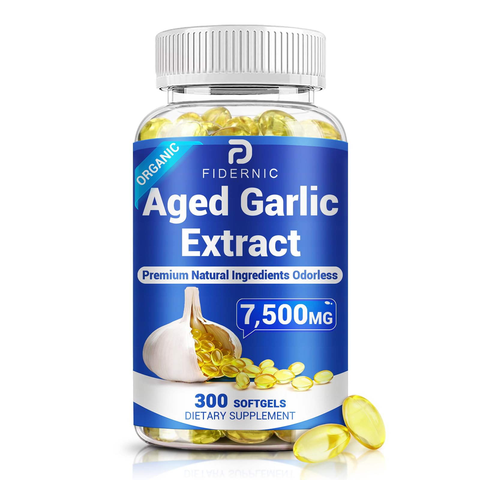 odorless aged garlic extract softgels