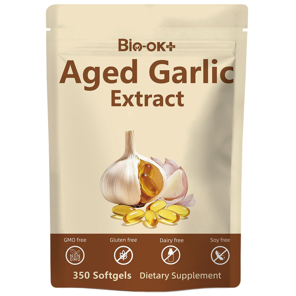 odorless aged garlic extract softgels